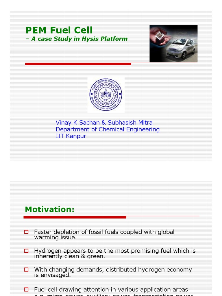 PEM Fuel Cell Simulation On Hysys Platform | PDF | Fuel Cell | Energy ...