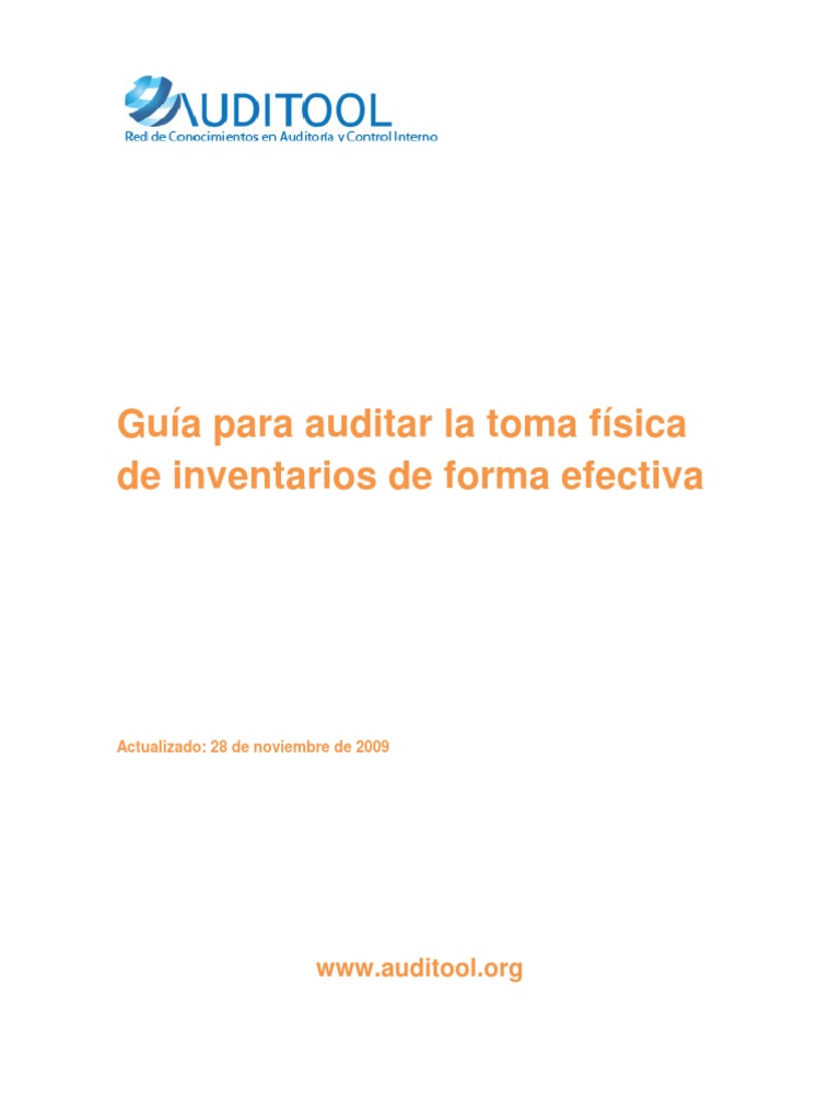 Auditoría Efectiva de Inventarios | PDF | Auditoría | Contabilidad