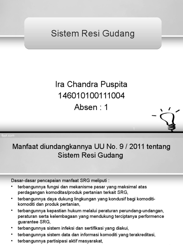Sistem Resi Gudang | PDF