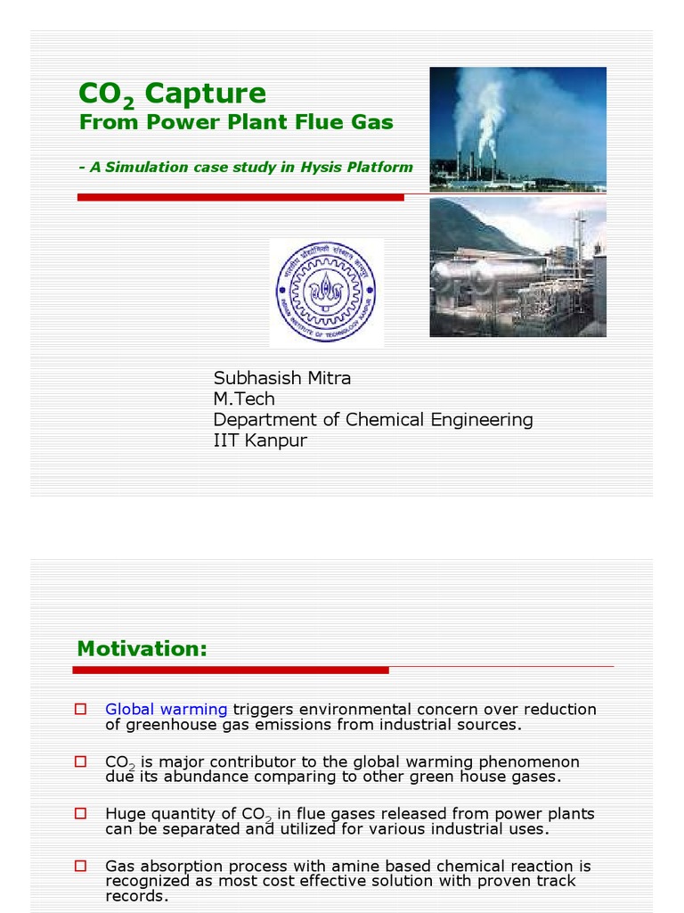 CO2 Capture Simulation in HYSYS Platform | PDF | Carbon Dioxide | Steam