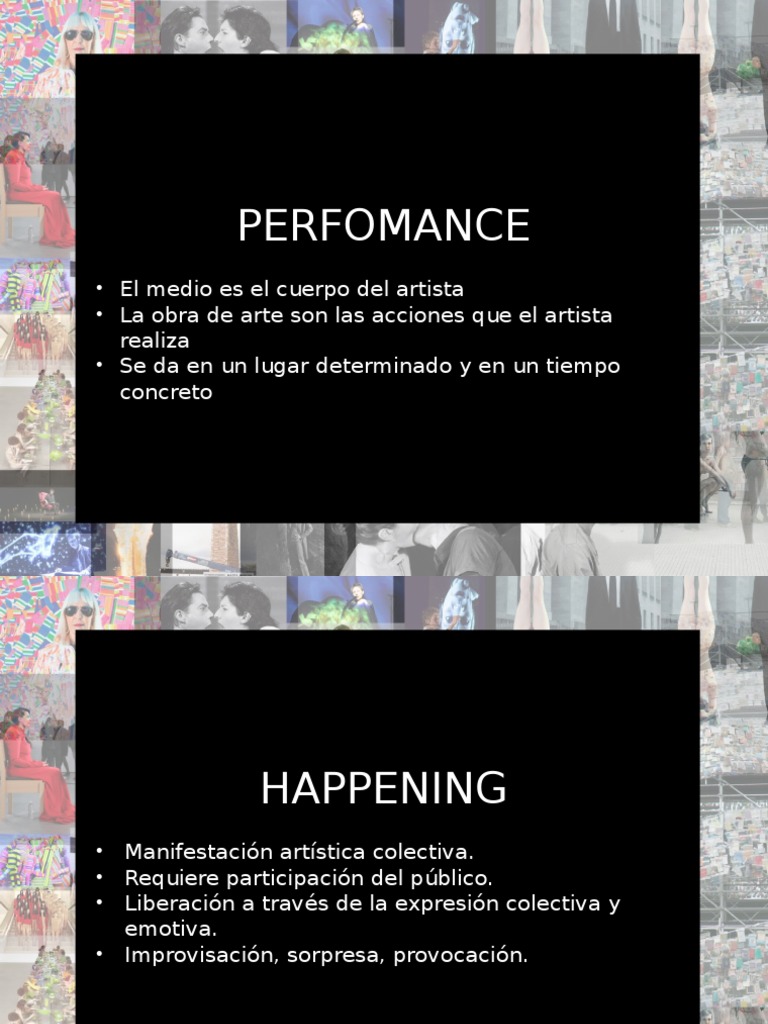 Performance y Happening | PDF | Artes (general) | Science