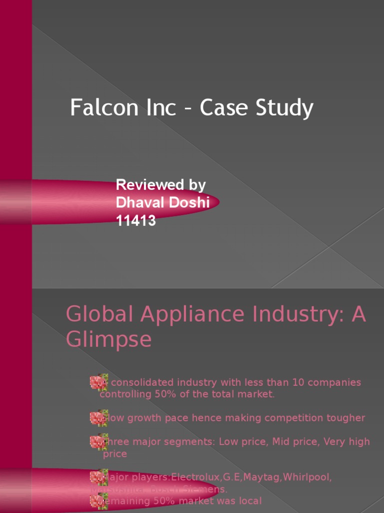 Falcon Case | PDF | Return On Investment | Home Appliance