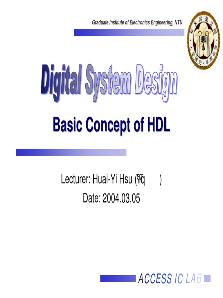 Basic Concept of HDL | PDF | Cmos | Hardware Description Language