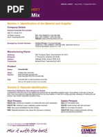 PPC Msds - Cement 1 | PDF | Cement | Waste