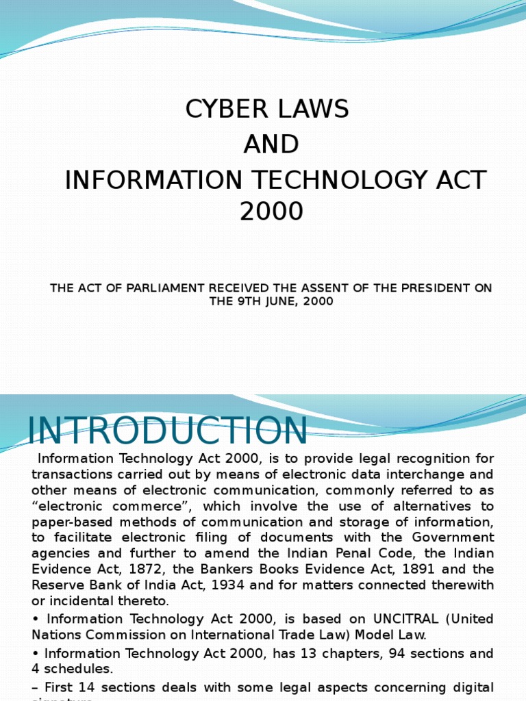It Act 2000 | PDF | Appeal | Public Key Cryptography