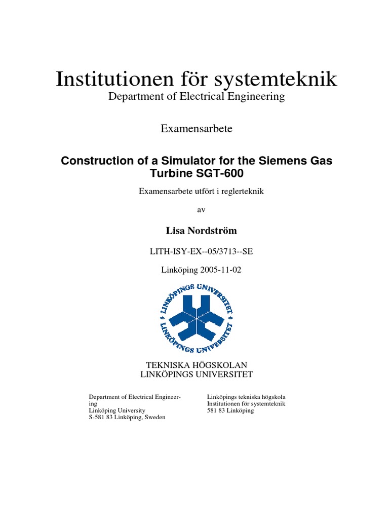 SGT 600 | PDF | Gas Compressor | Gas Turbine