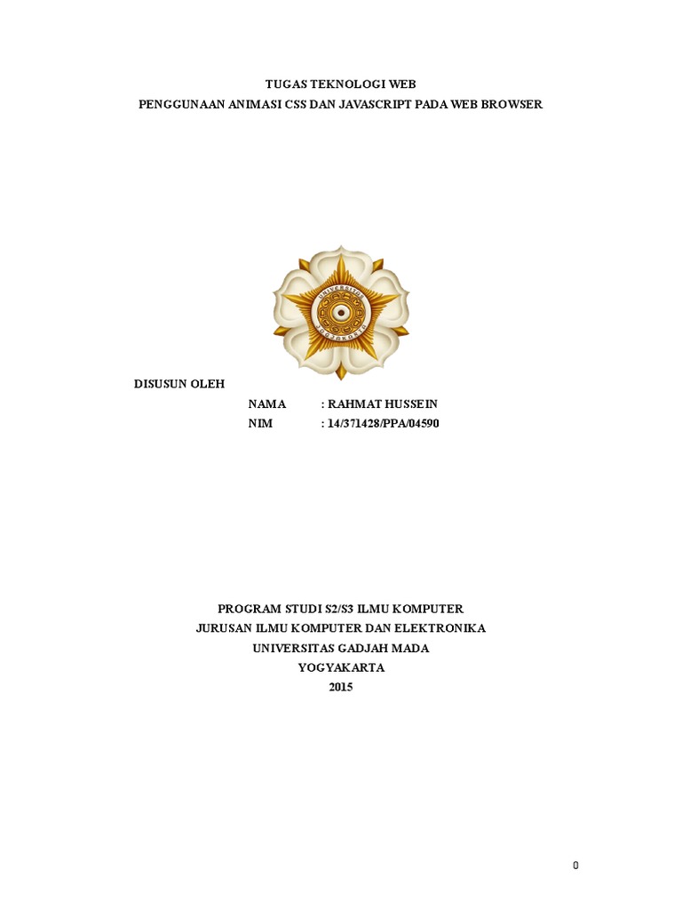 Perbandingan Animasi Css Dan Javascript Pada Web B | PDF | Komputer