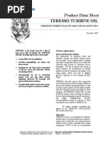 Esso Teresso Premium Turbine Oils | PDF | Lubricant | Petroleum