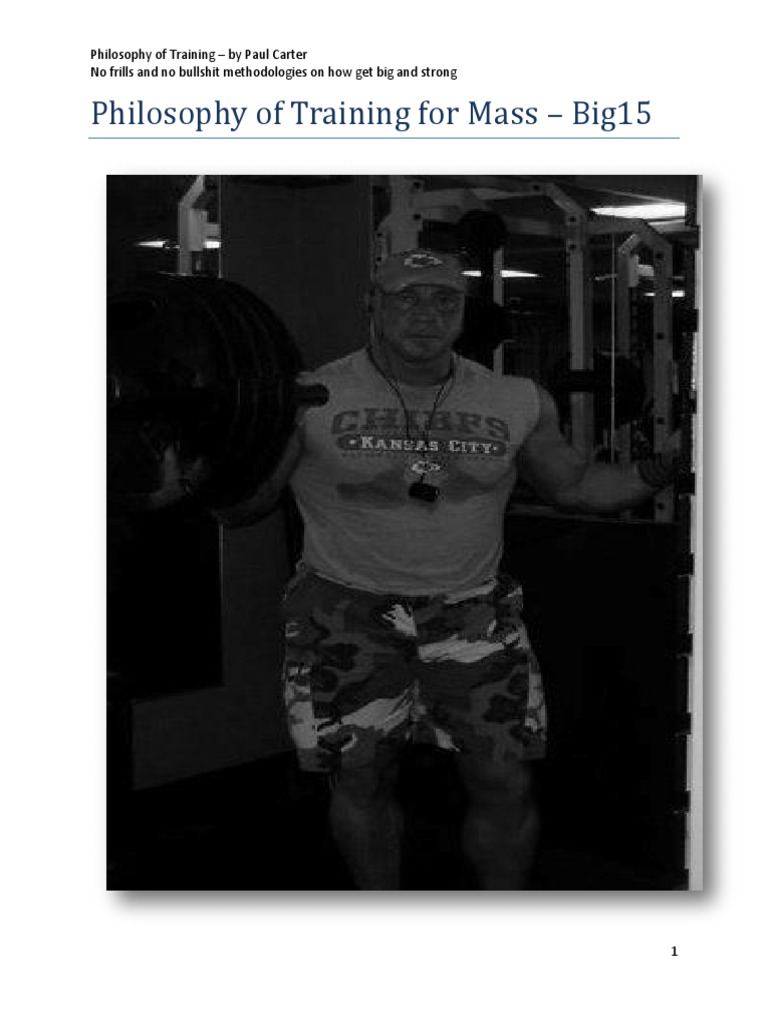 Paul Carter's Training Philosophy Guide | PDF | Wellness | Lifestyle
