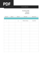 StudioBinder Ultimate Shot List Template | PDF | Camera | Photography ...