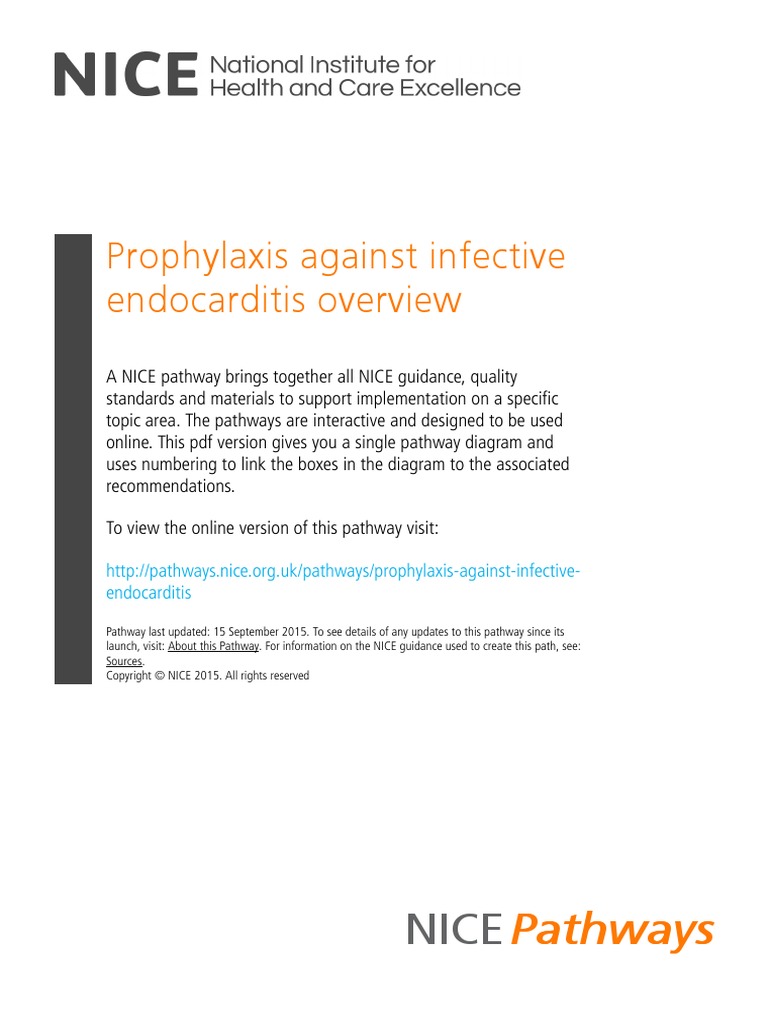 Prophylaxis Against Infective Endocarditis Prophylaxis Against ...