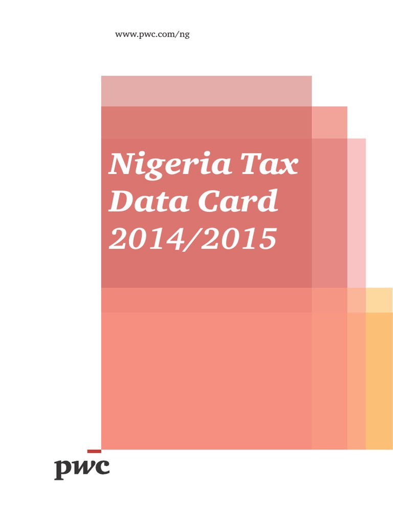 Nigeria Tax Data Card | PDF | Taxes | Value Added Tax