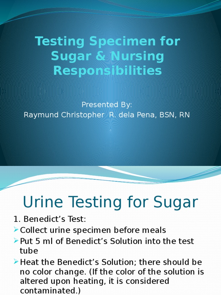 Testing Specimen for Sugar & Nursing Responsibilities | Clinical ...