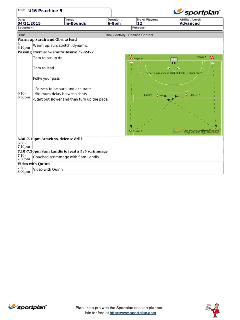 U16Practice5 1446650736244 | PDF