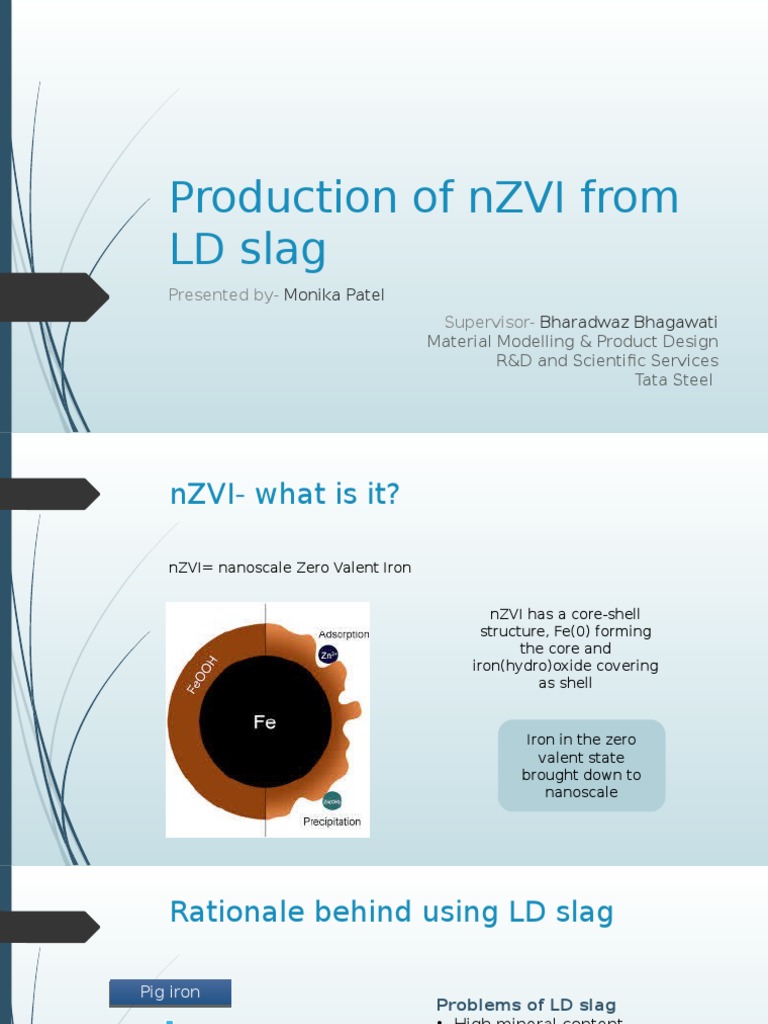 Synthesis of nZVI from LD Slag Using Green Tea | PDF | Environmental ...