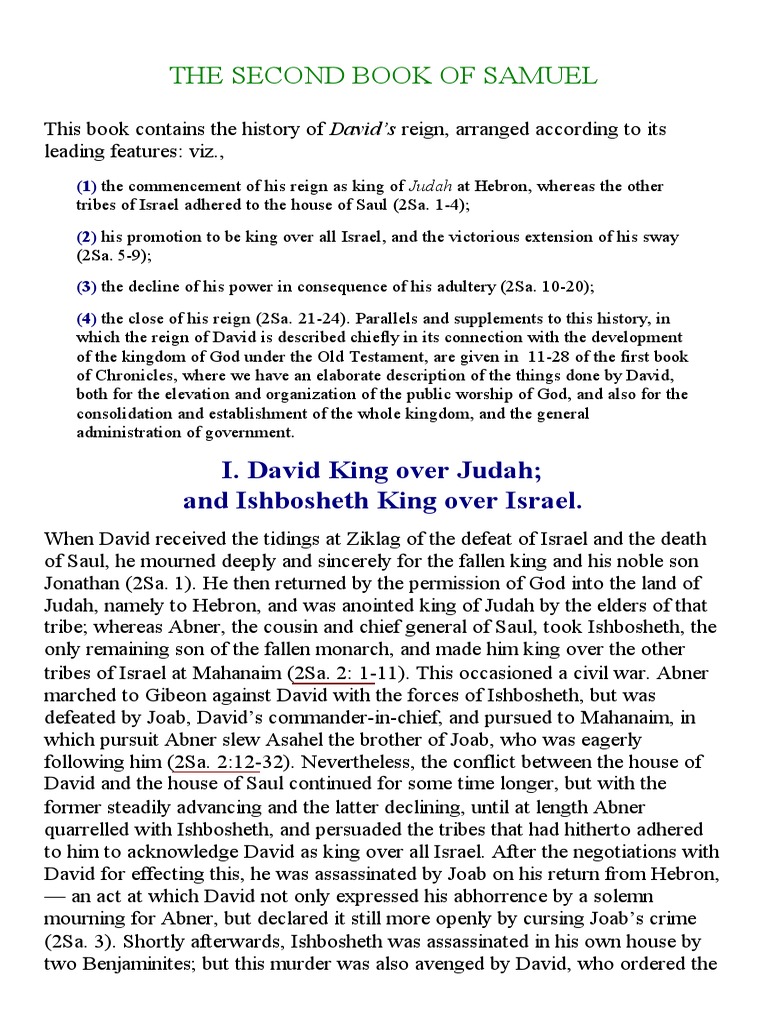 David Mourns for Saul and Jonathan: Recounting the Death of Israel's Former King Through an ...