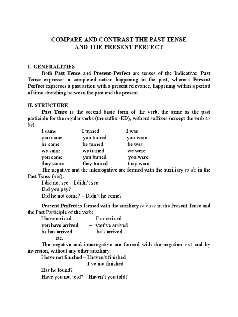 Modul Present Perfect Past Tense | PDF | Grammatical Tense | Perfect ...