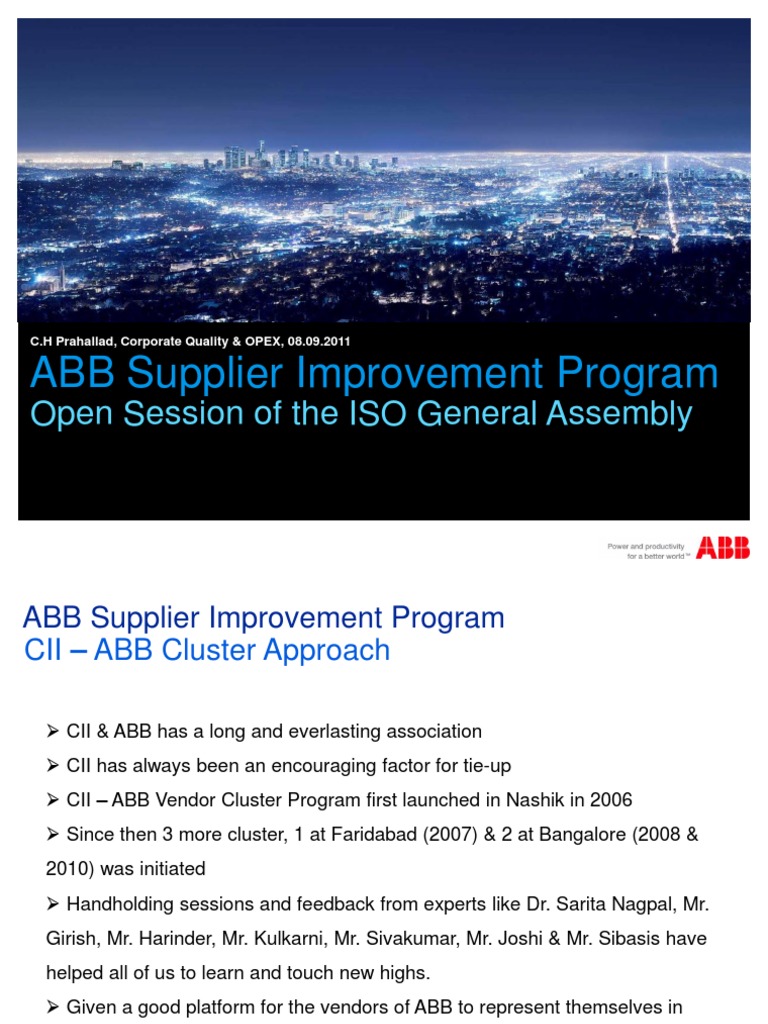 ABB Presentation | Statistics | Quality Management | Free 30-day Trial ...