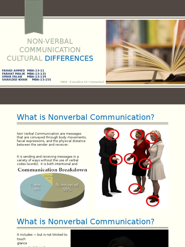 Business Communication Presentation 2 | PDF | Nonverbal Communication ...
