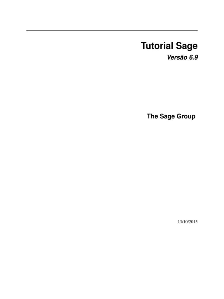 Sagemath Tutorial Pt. | PDF | Transformada de Laplace | Equações
