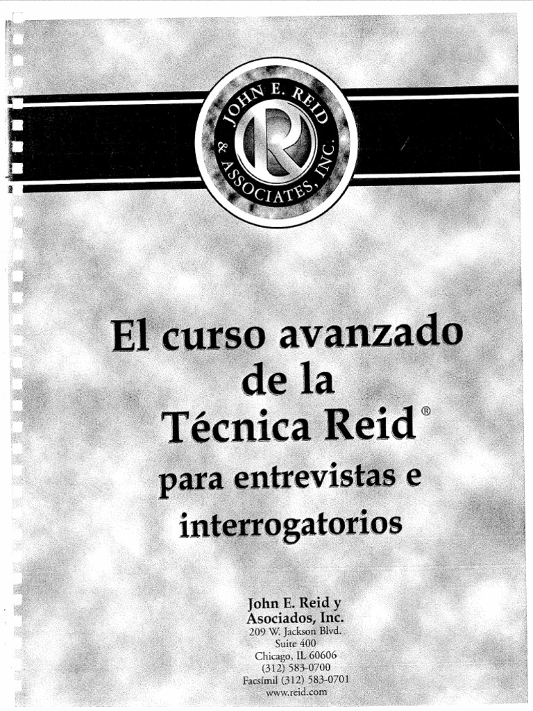 Curso Avanzado Tecnica Reid Entrevista Interrogatorio | PDF