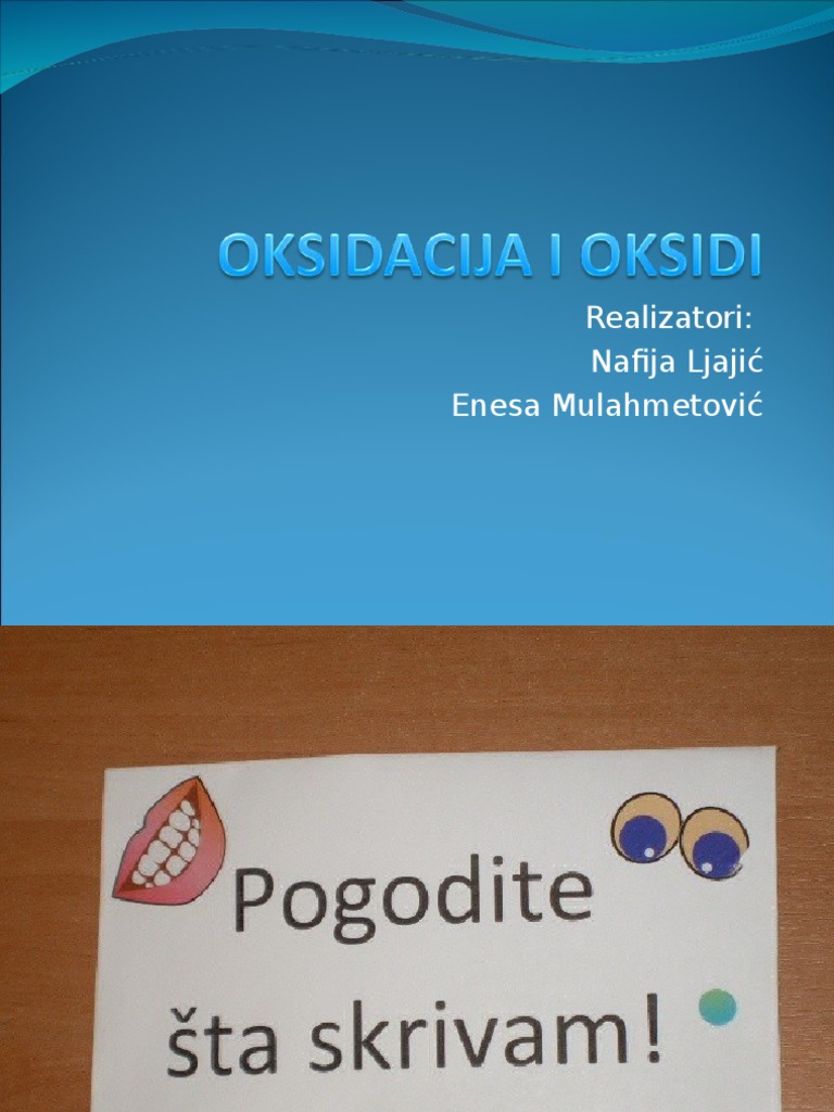 Oksidacija I Oksidi 97 | PDF