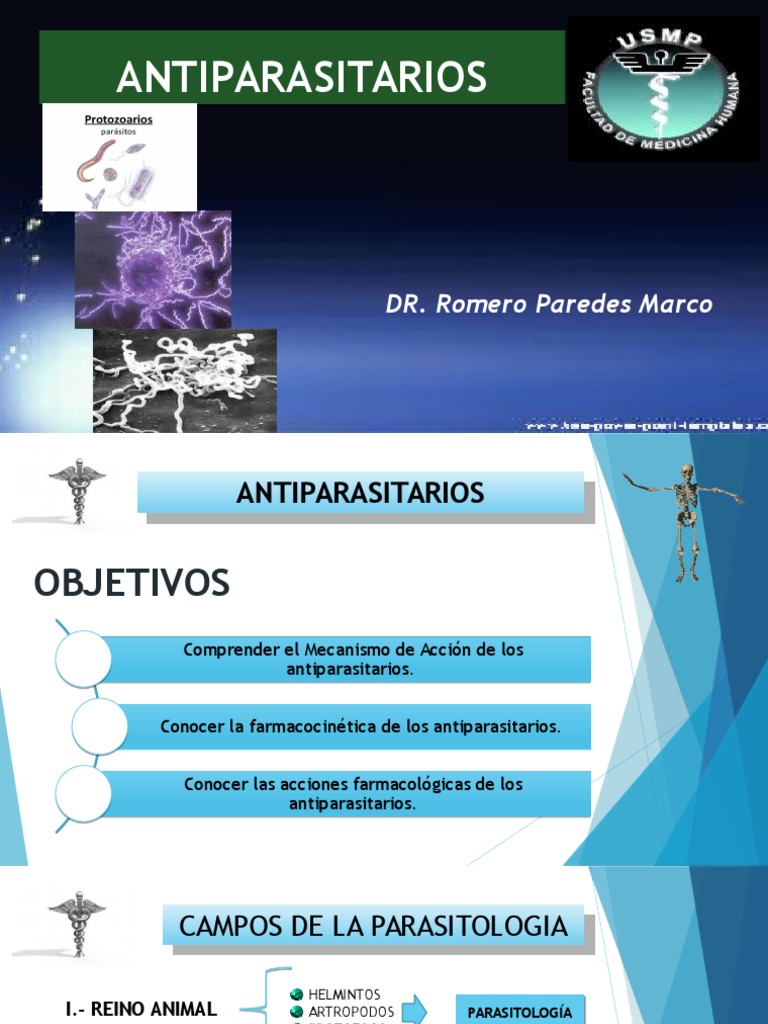 Farmacología - Antiparasitarios | PDF | Especialidades Medicas | Medicina CLINICA