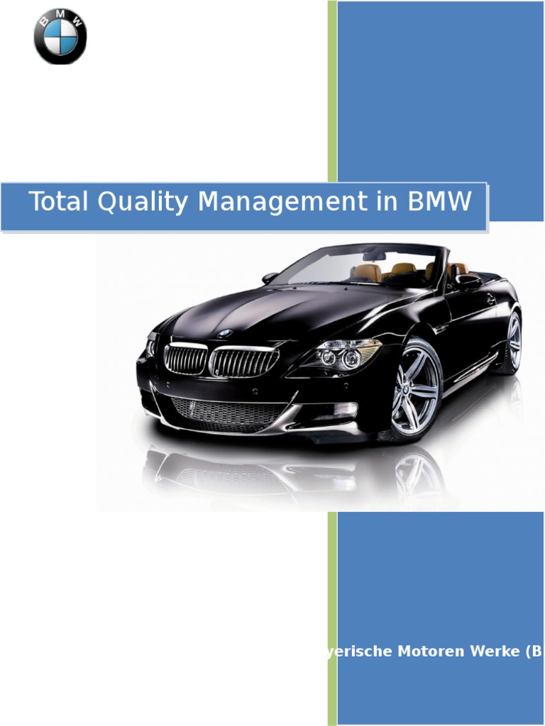 TQM (Final Assignment) | PDF | Bmw | Benchmarking