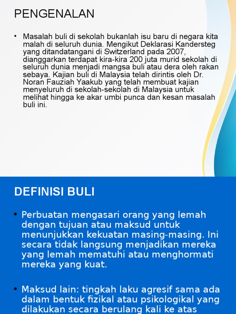 Buli Powerpoint | PDF