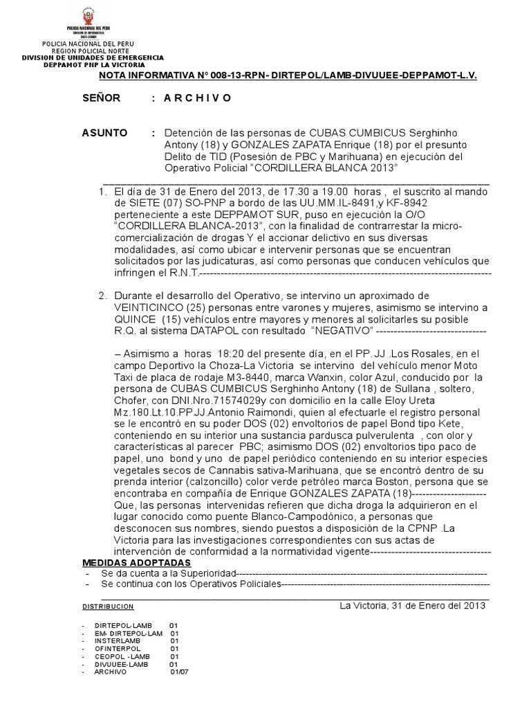 Nota Informativa Alcoholemia | PDF | Policía | Pena capital