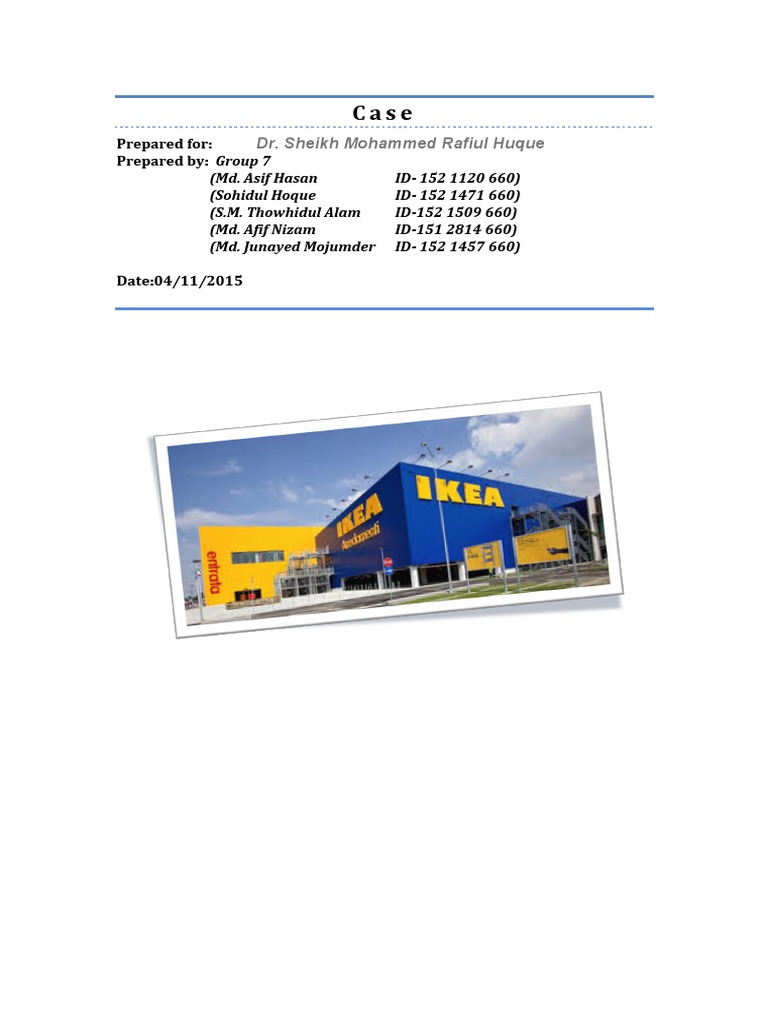 IKEA Marketing Research Insights | PDF | Retail | Supply Chain