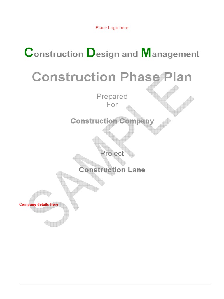 Construction-Phase-Plan-Template.pdf | Occupational Safety And Health ...
