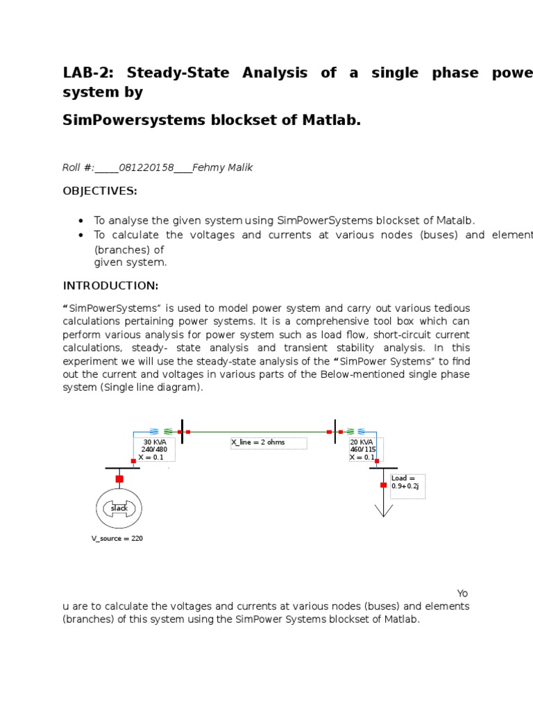 Steady-State Analysis in MATLAB | PDF
