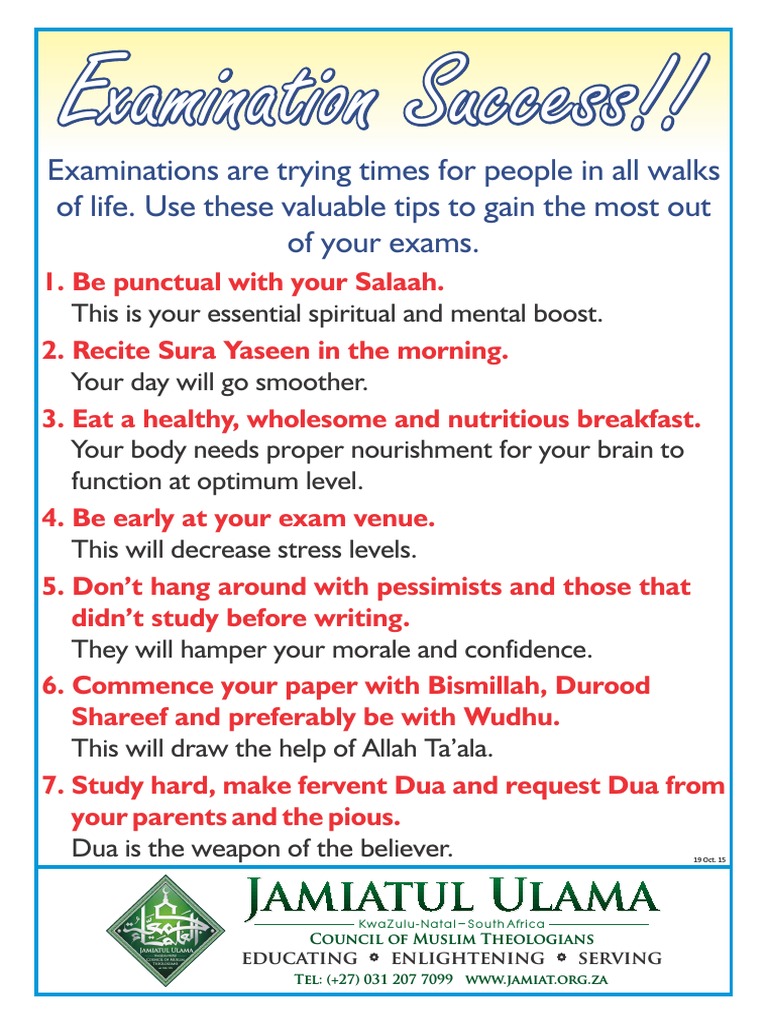 Examination Success Poster 2015 | PDF | Lifestyle