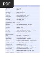 Essential Dari Phrases for Communication | PDF