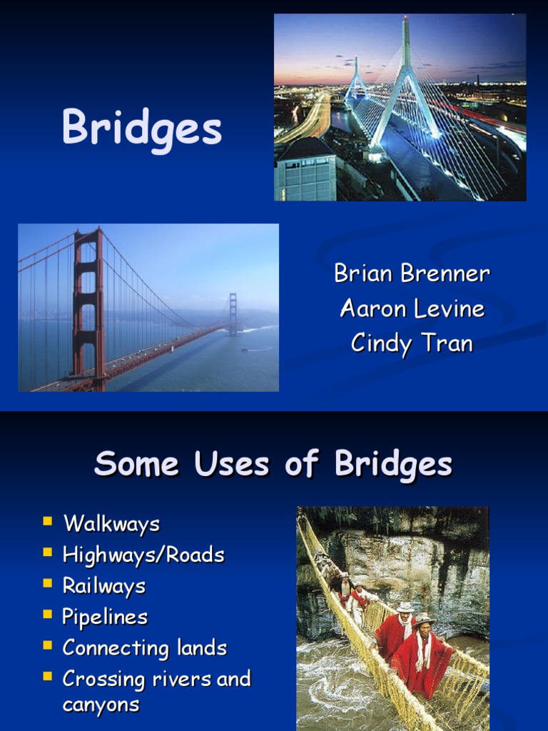 bridge engineering ppt | Bridge | Transport Buildings And Structures