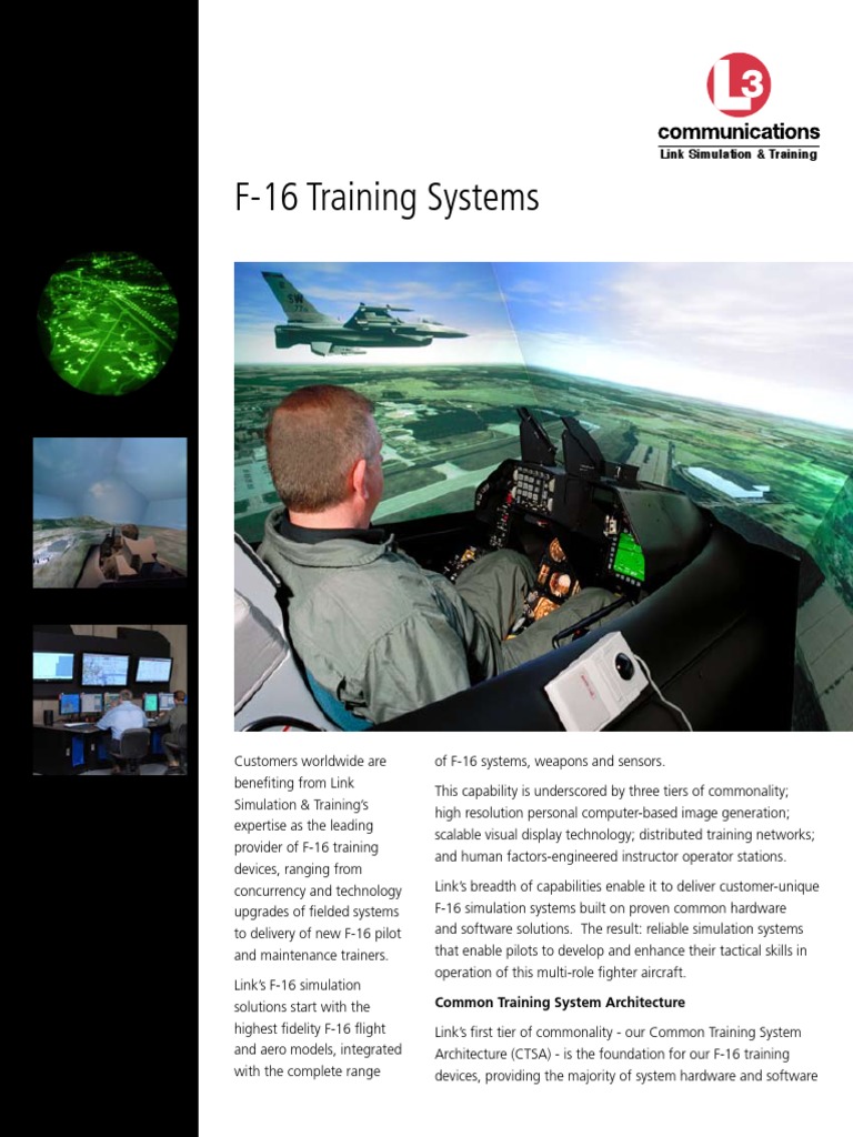 F 16 Training-System | PDF | General Dynamics F 16 Fighting Falcon ...