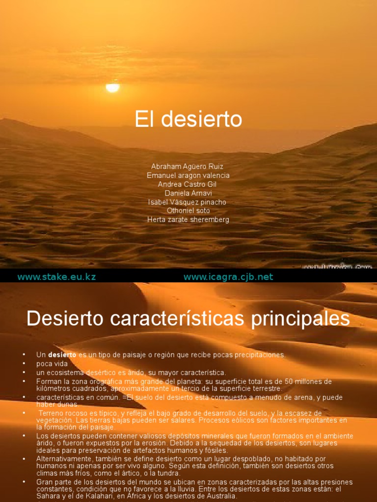 Bioma Desierto | PDF | Desierto | Geografía Física