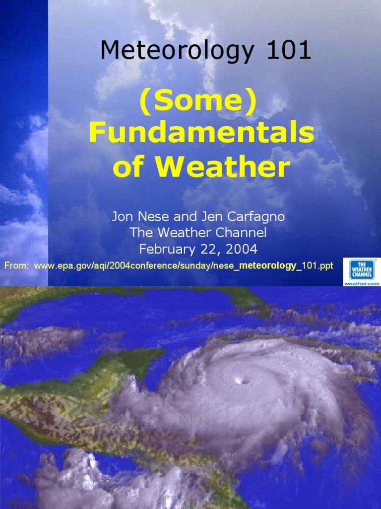 Meteorology 101 | PDF | Trough (Meteorology) | Atmosphere Of Earth