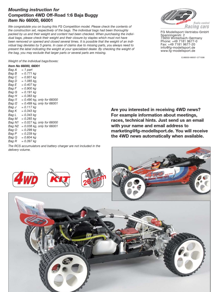 FG Baja 4x4 PDF Gear Belt Mechanical