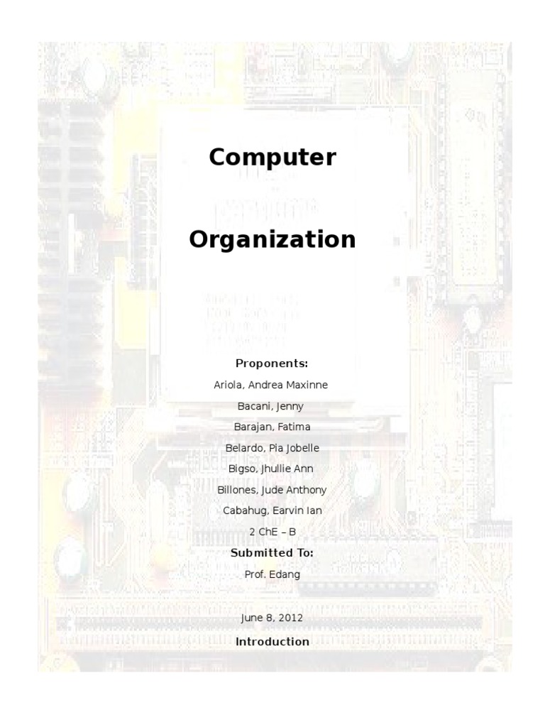 Computer Proponents Pdf Read Only Memory Computer Data Storage