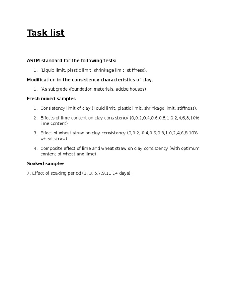 Clay Consistency Testing Guide | PDF