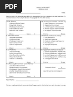 Locus Score Sheet | PDF | Comorbidity | Psychopathology