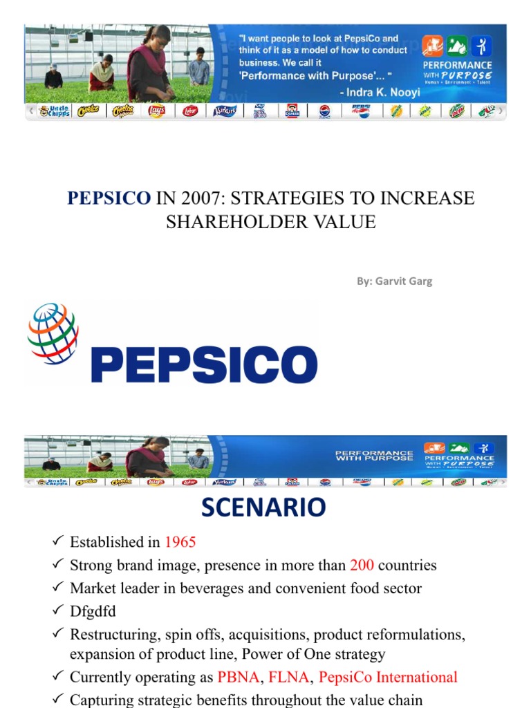 Pepsico Int | PDF | Pepsi Co | Beverages