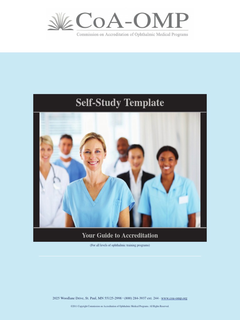 Self Study Template | PDF | Ophthalmology | Evaluation
