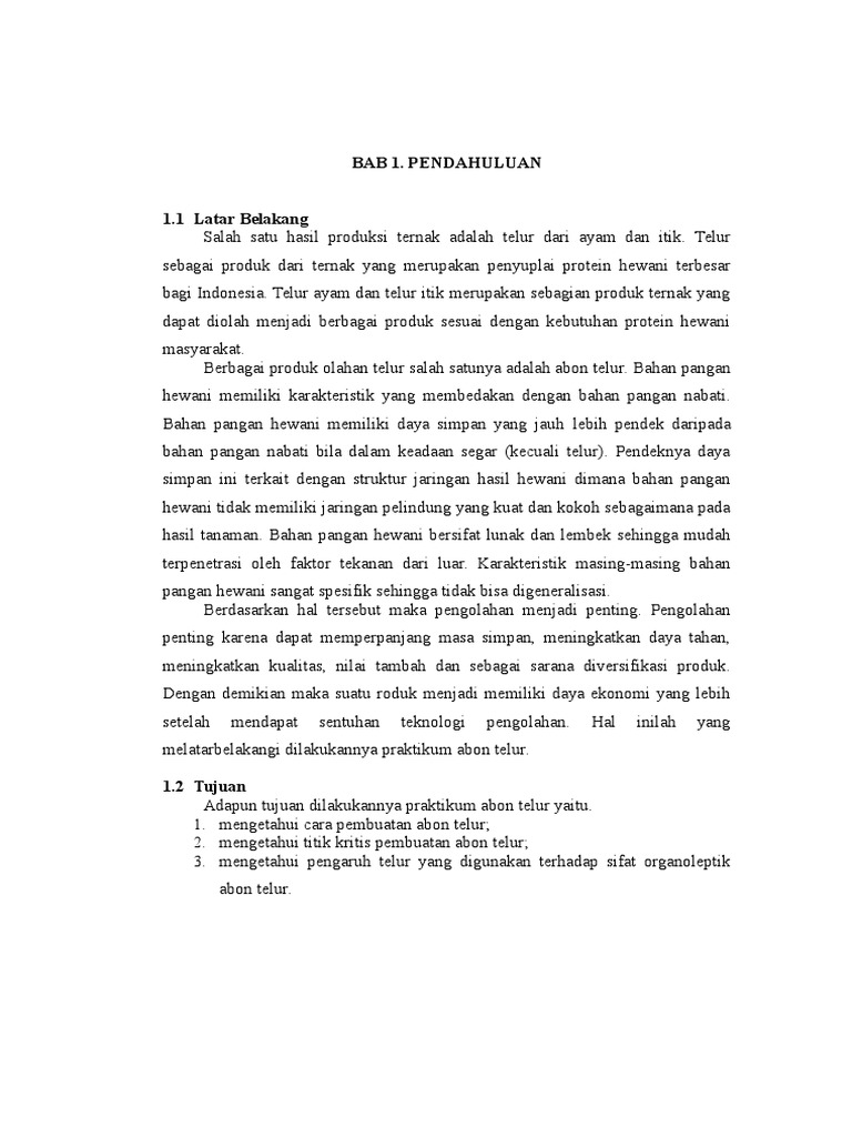 Abon Telur | PDF