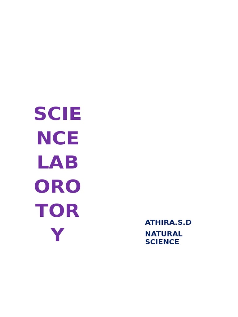Scie NCE LAB ORO TOR Y: Athira.S.D Natural Science | PDF | Laboratories ...