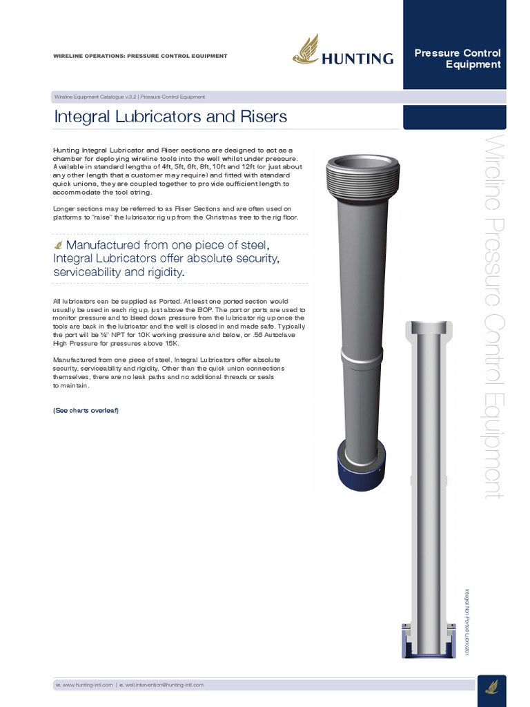 Lub Riser Integral | PDF | Equipment | Industries