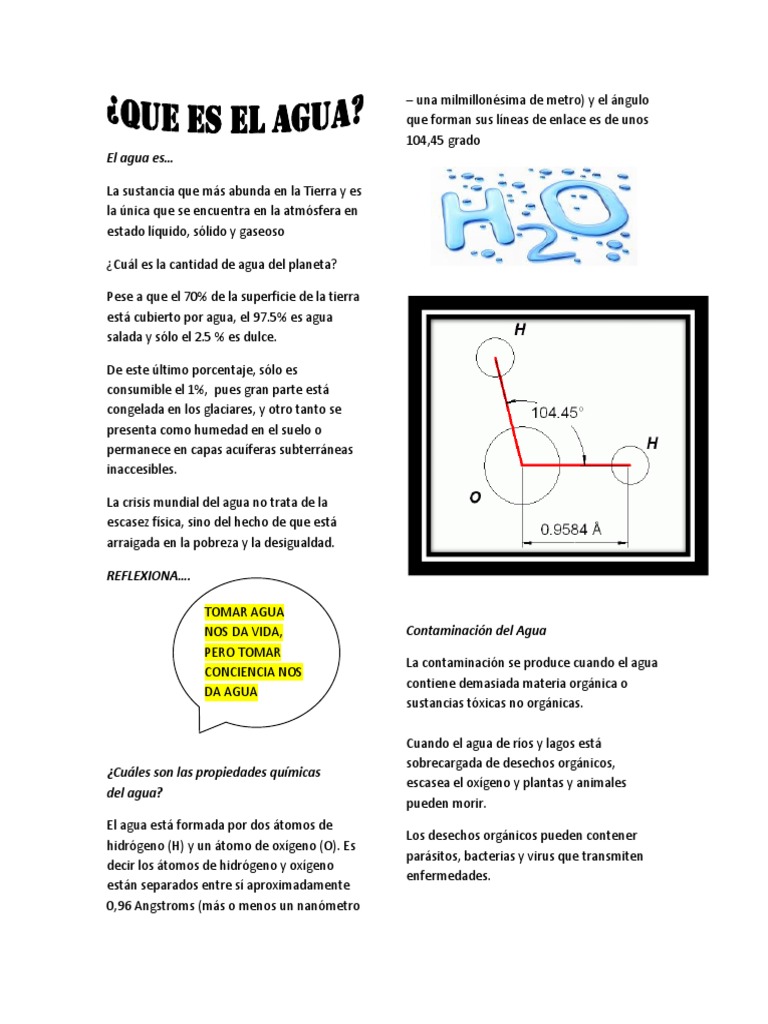 cartilla educativa sobre el agua | La contaminación del agua | Agua