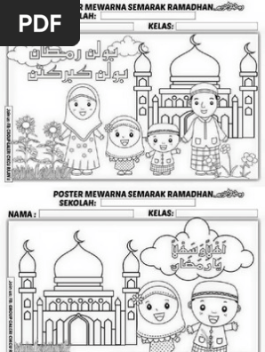Hari Raya Coloring Pages